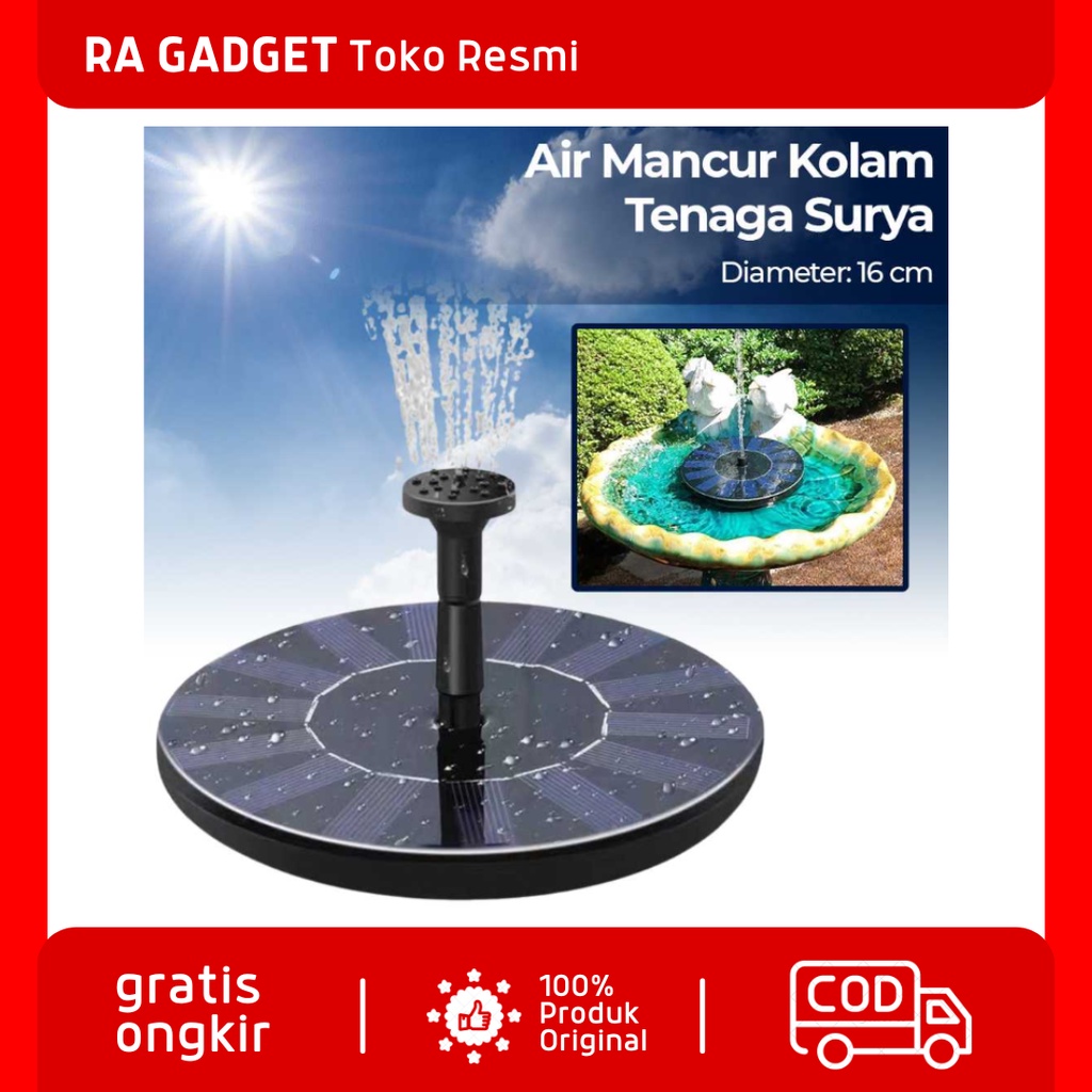 Jual Air Mancur Kolam Tenaga Matahari Surya Solar Water Fountain ...