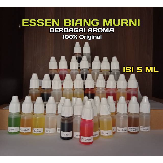 Jual ESSEN BIANG VARIAN 1 ISI 5 ML BERBAGAI AROMA//ESSEN BIANG 100% ...