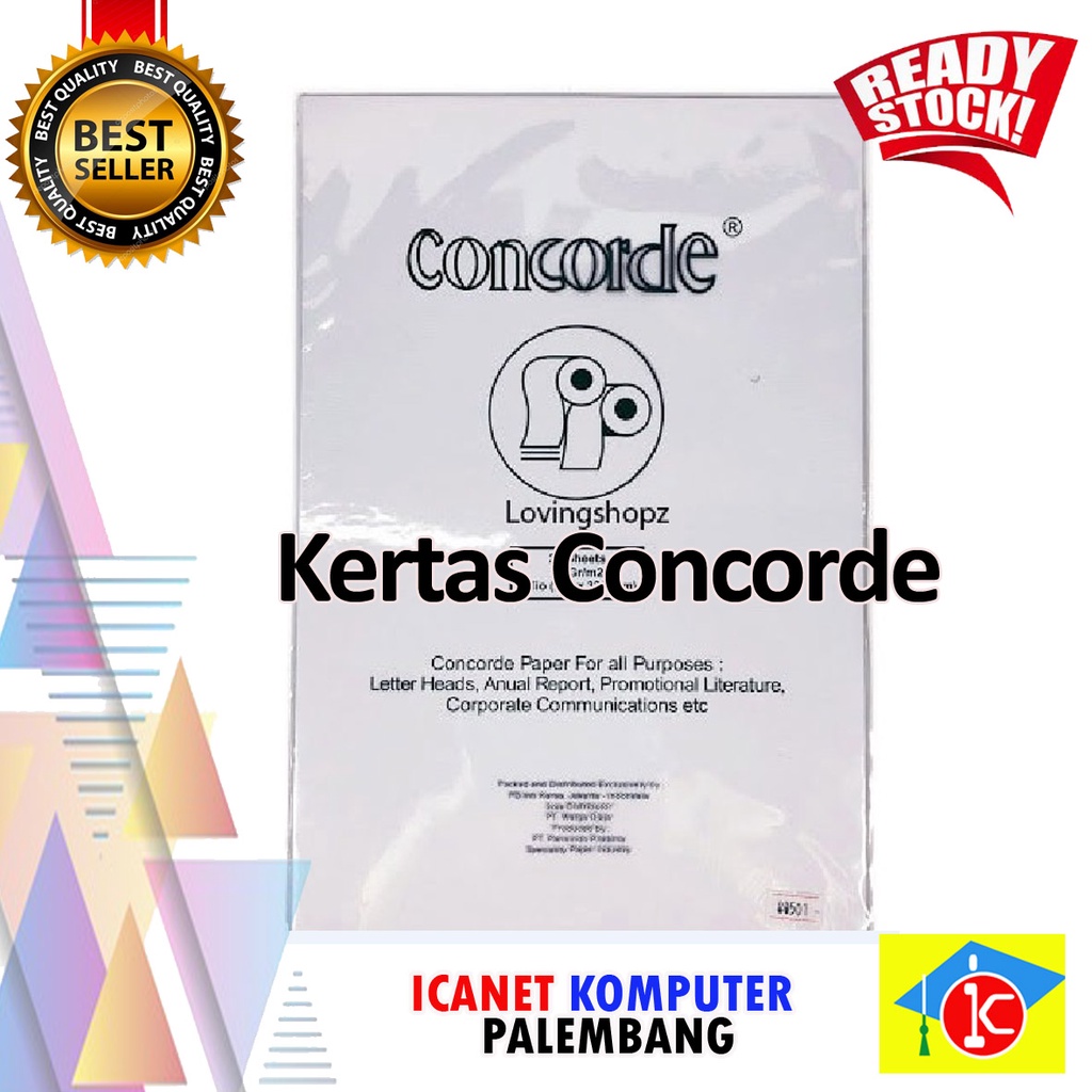 Jual Kertas Concorde 250 gsm Isi 20 lembar/pack - untuk Undangan ...