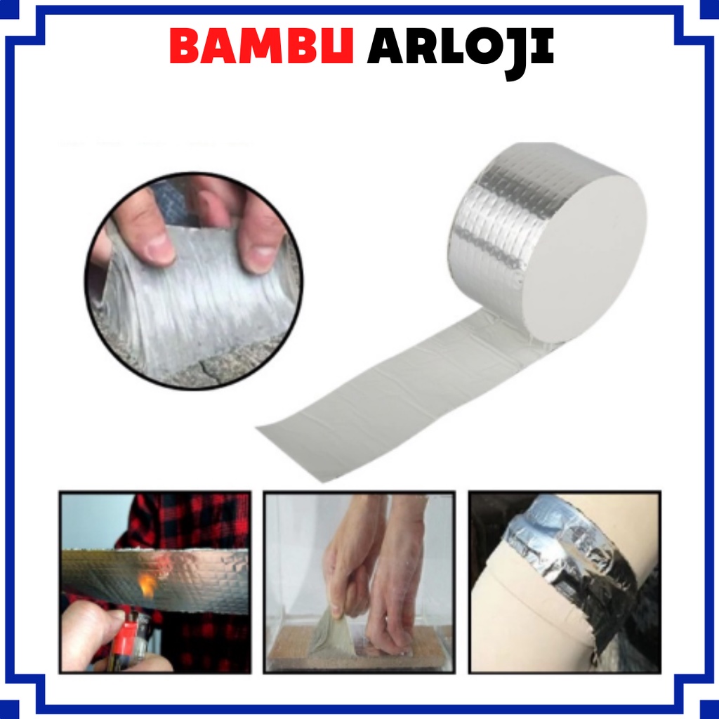 Jual BAJ LAKBAN ANTI BOCOR 3M LAKBAN ALUMINIUM FOIL BUTYL WATERPROOF 3 METER LEM ANTI AIR ...