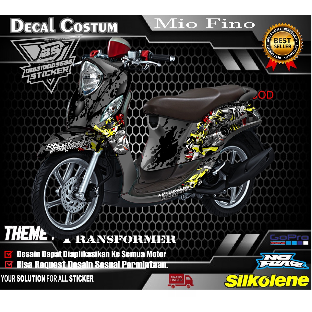 Jual STICKER DECAL YAMAHA MIO FINO /DEKAL STIKER MIO FINO FULLBODY ...