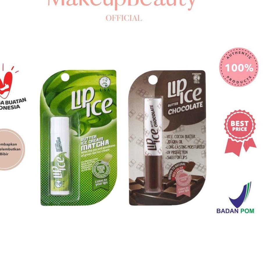 Jual kode Nn4N8 LIP ICE Butter Ice Cream Changing Color Lip Balm Matcha ...