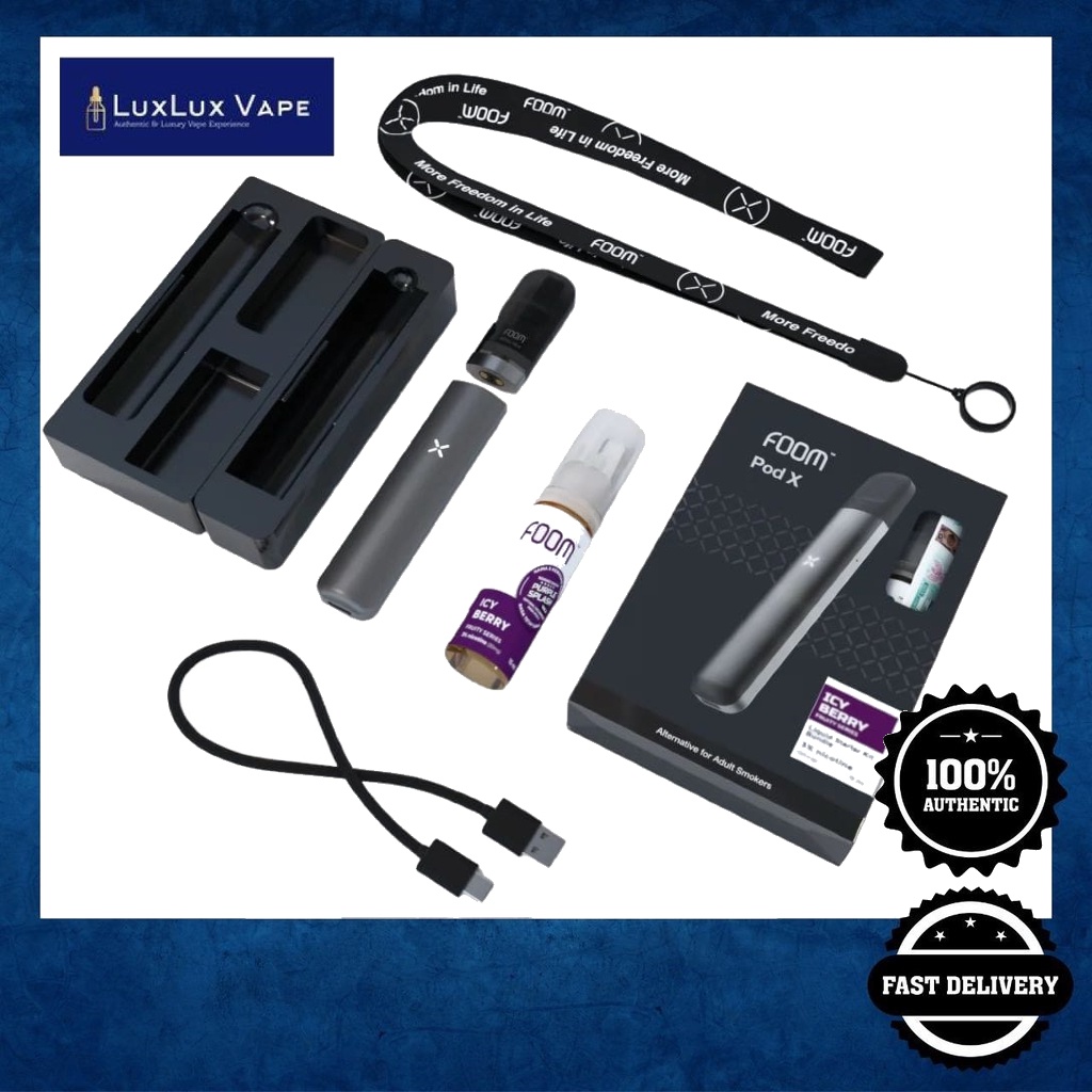 Jual FOOM X POD + FOOM SALT 15ML AUTHENTIC by FOOM LAB | Shopee Indonesia