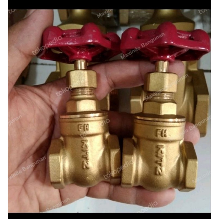 Jual Gate valve kuningan 1" inch KITZ Asli HQ | Shopee Indonesia