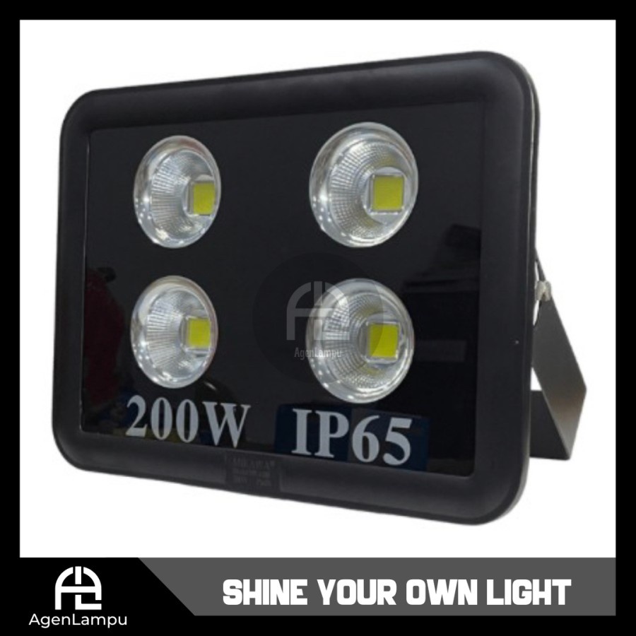 Jual LAMPU SOROT COB LED FLOODLIGHT 200W 200 WATT LAMPU TEMBAK OUTDOOR | Shopee Indonesia