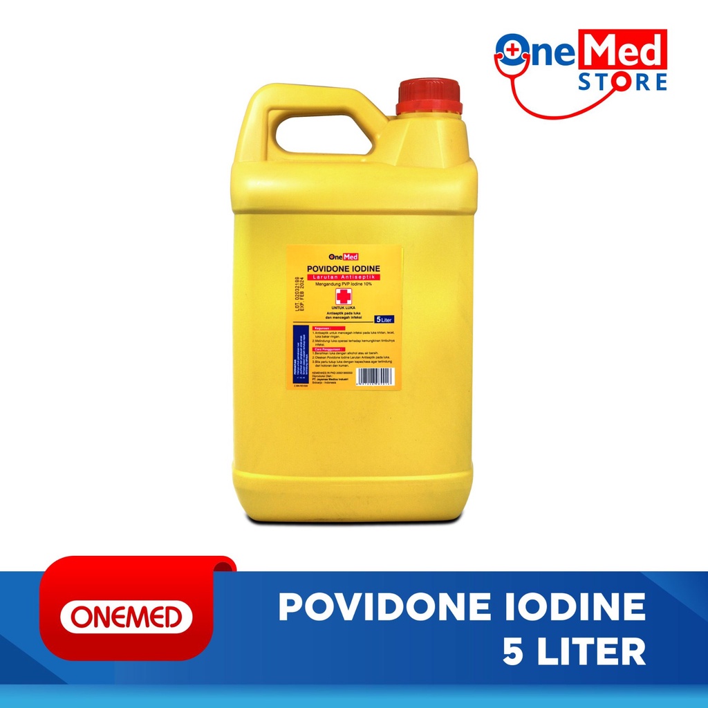 Jual Povidone Iodine OneMed 5Liter OM | Shopee Indonesia