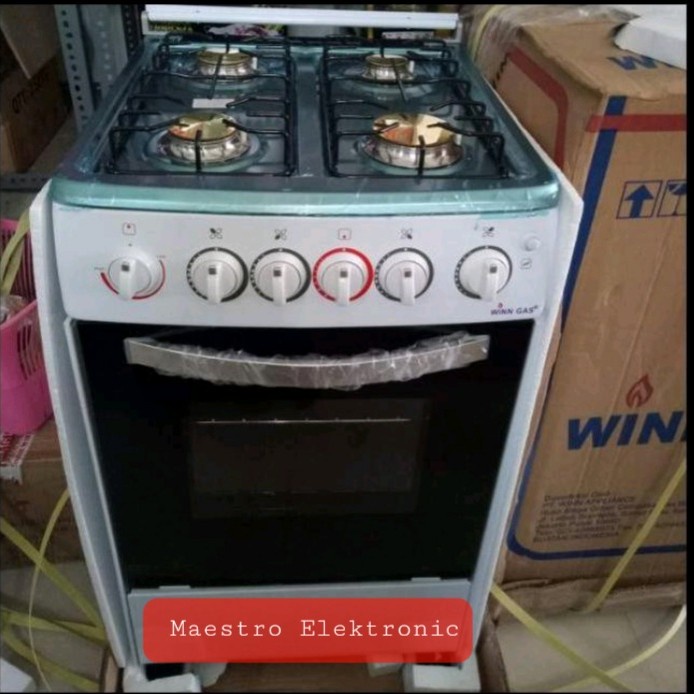Jual kompor win gas 4 tungku plus oven W5060 -120B | Shopee Indonesia