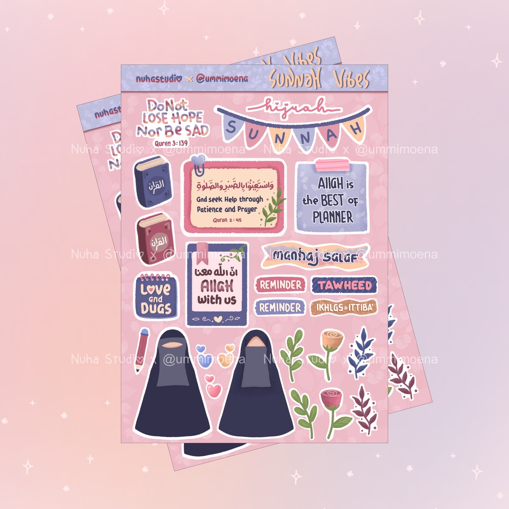 Jual Sticker by ummimoena | Sunnah Vibes Faceless No Face Muslimah ...