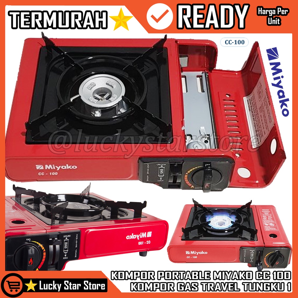 Jual KOMPOR PORTABLE MIYAKO CC 100 PORTABLE GAS STOVE CC-100 KOMPOR GAS ...