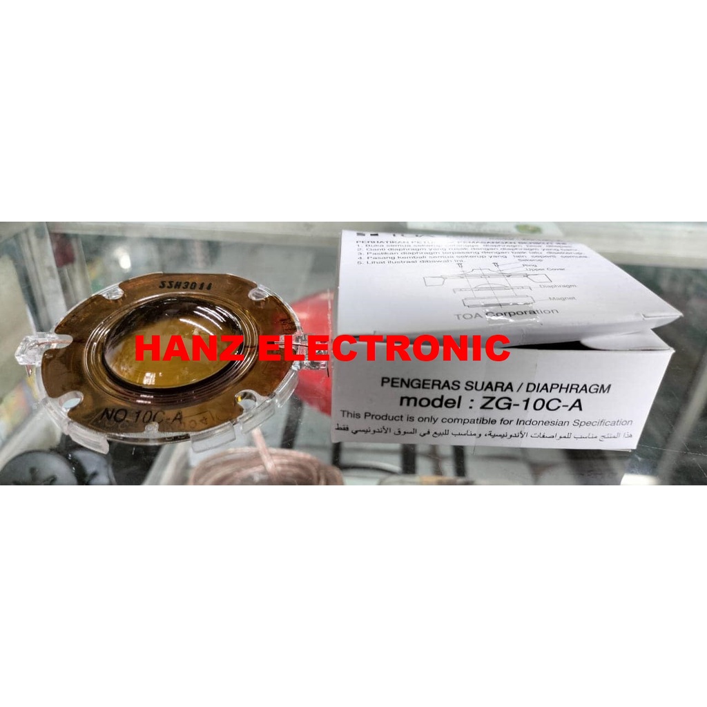 Jual SPUL TOA ZG-10CA Diaphragm 15w with casing SPOOL TOA ZG-10C-A Ori | Shopee Indonesia