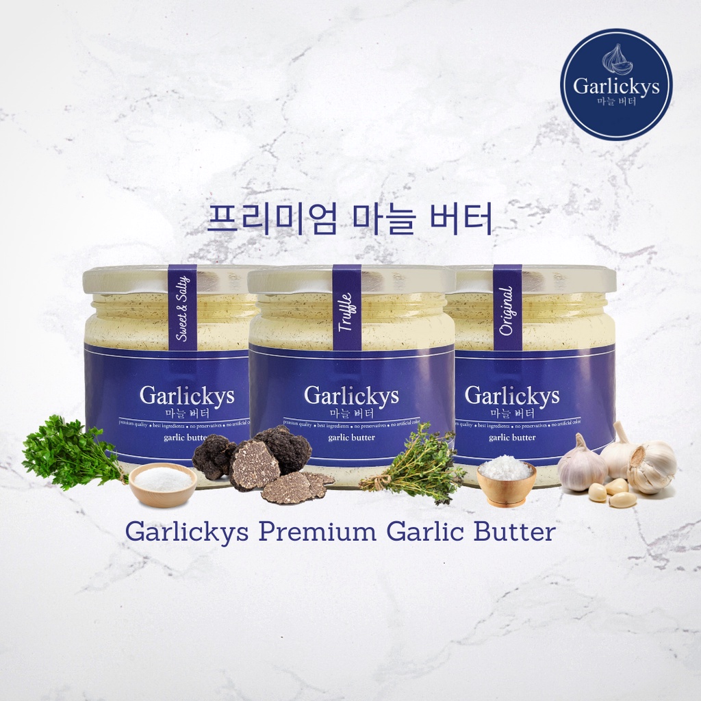 Jual GARLICKYS Premium Garlic Butter varian Original Truffle Sweet ...
