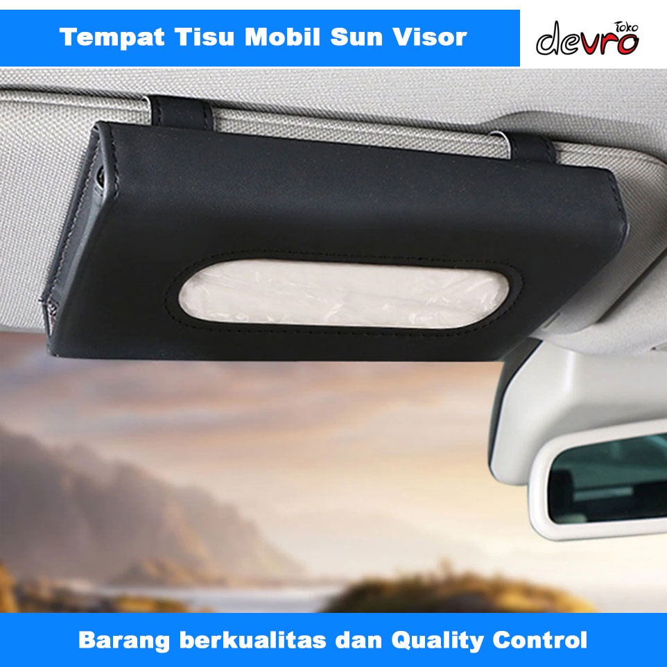Jual Tempat Tisu Mobil Sun Visor Hanging Tissue Organizer Case ...