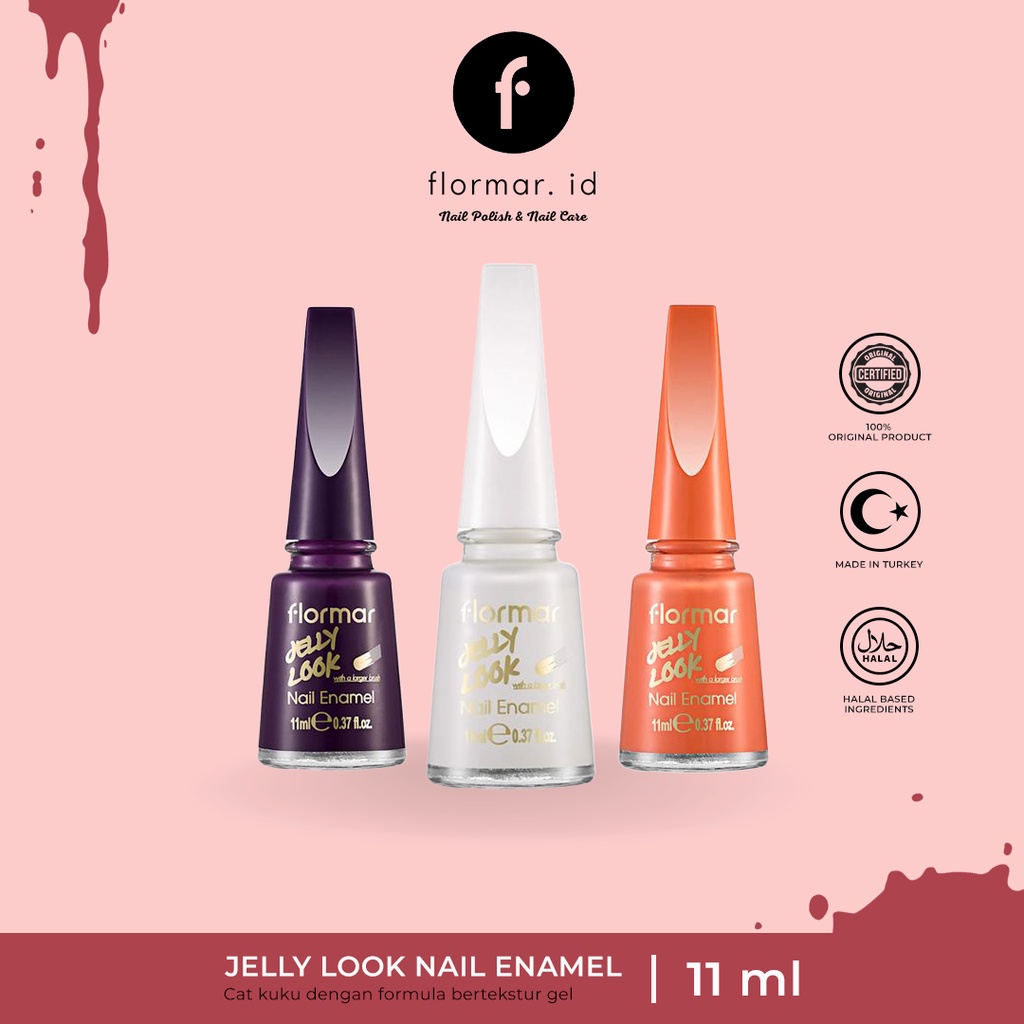 Jual Kutek Flormar Jelly Look Nail Enamel (JL01-JL07-JL03-JL08-JL46-JL45-JL33-JL04) | Shopee ...