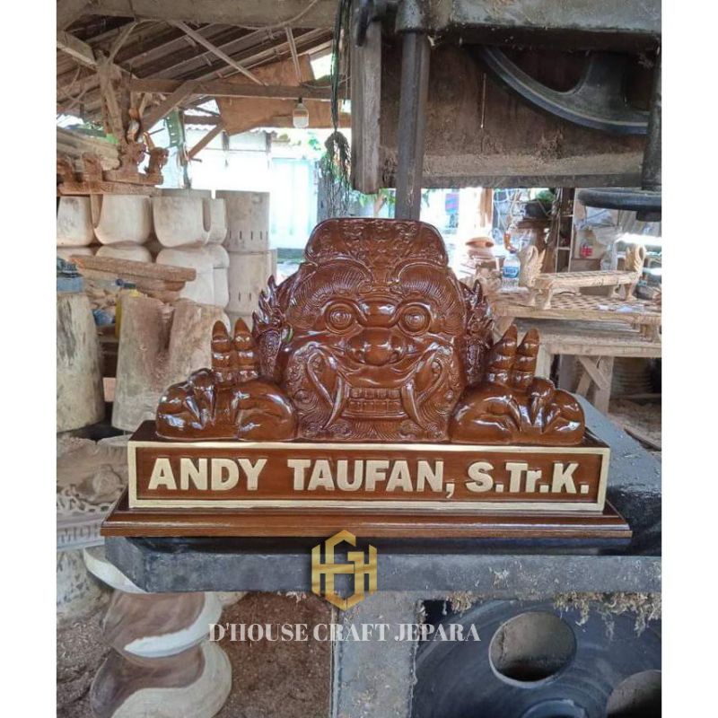 Jual Papan Nama Ukir Model Leak Kayu Jati Grade A | Shopee Indonesia