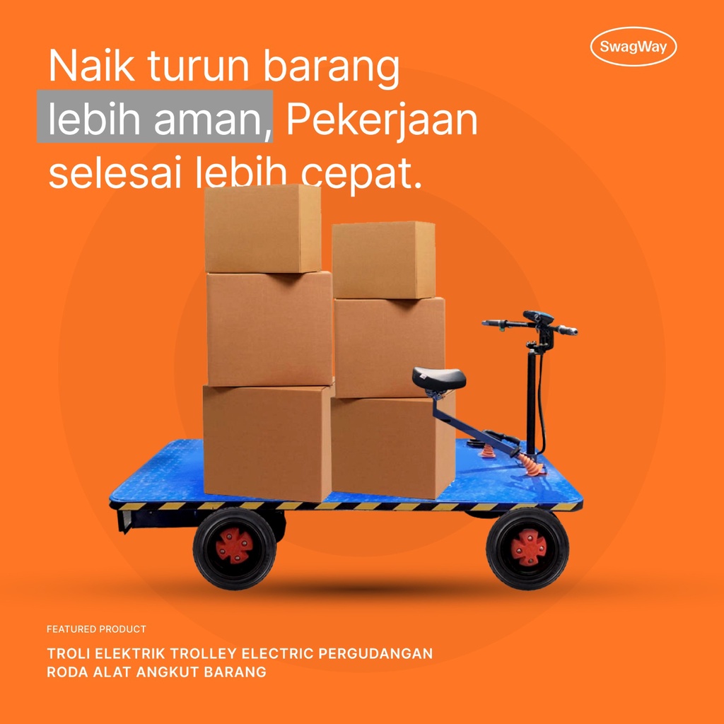 Jual Troli Elektrik Trolley Electric Pergudangan Roda Alat Angkut Barang | Shopee Indonesia