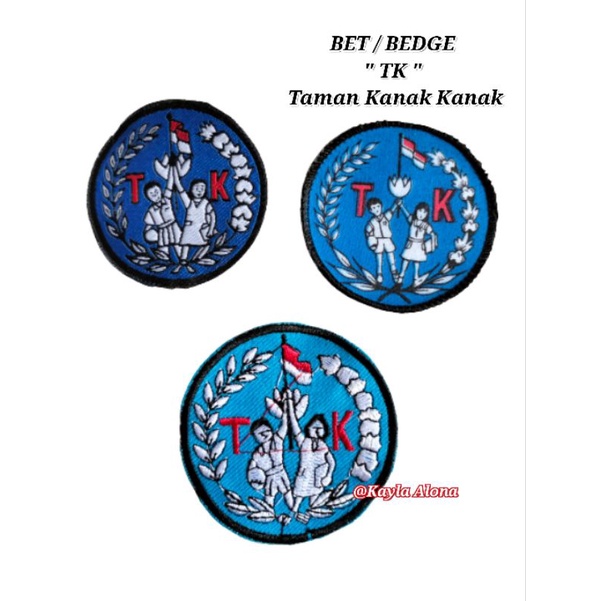 Jual BET / BEDGE TK ( Taman Kanak Kanak ) | Shopee Indonesia