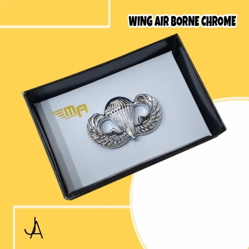 Jual WING AIRBORNE CHROME BREVET BRIVET | Shopee Indonesia