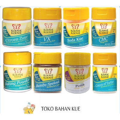 Jual KOEPOE KOEPOE BAKING POWDER, CITROEN ZUUR, CMC, VX, PEWARNA PUTIH ...