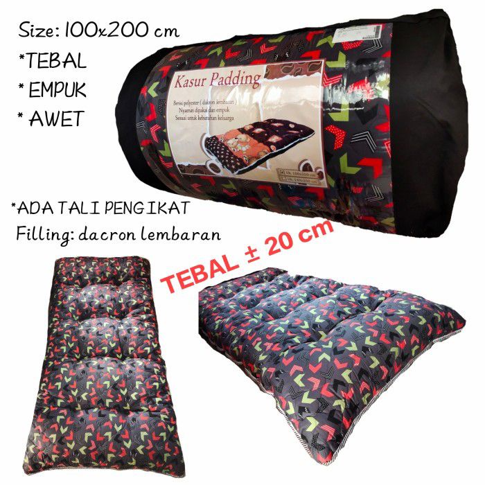 Jual Kasur Padding Isi Dacron Tebal l Travel Bed Empuk Cocok Untuk ...