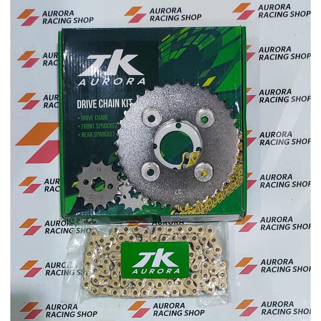 Jual TK AURORA GEAR SET REVO ABSOLUTE / BLADE & RANTAI 428H GOLD ...