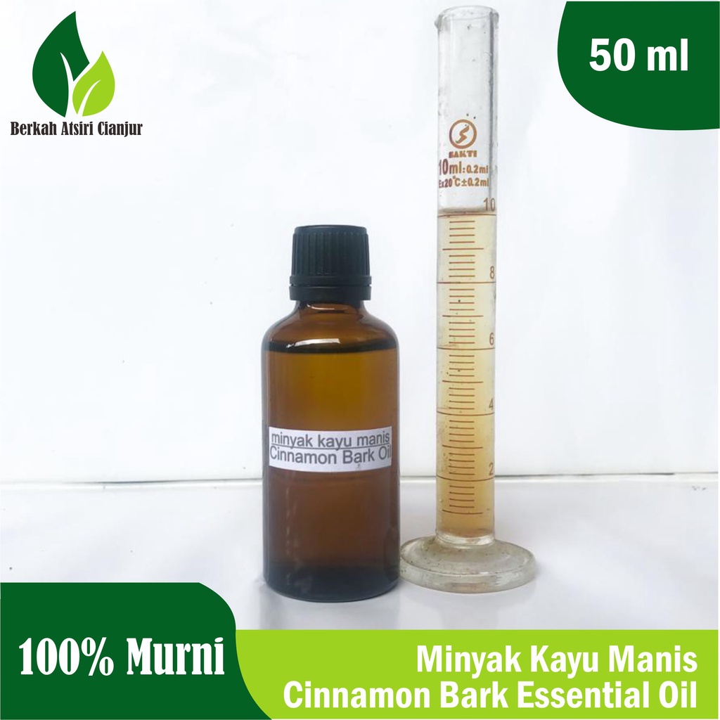 Jual 50ml minyak atsiri kayu manis murni 100% cinnamon bark pure essential oil aromatherapy ...
