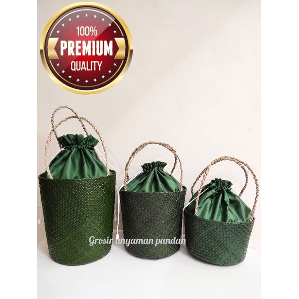 Jual Tas pandan EMBER POLOS GG RARA parcel souvenir unik tas hampers ...