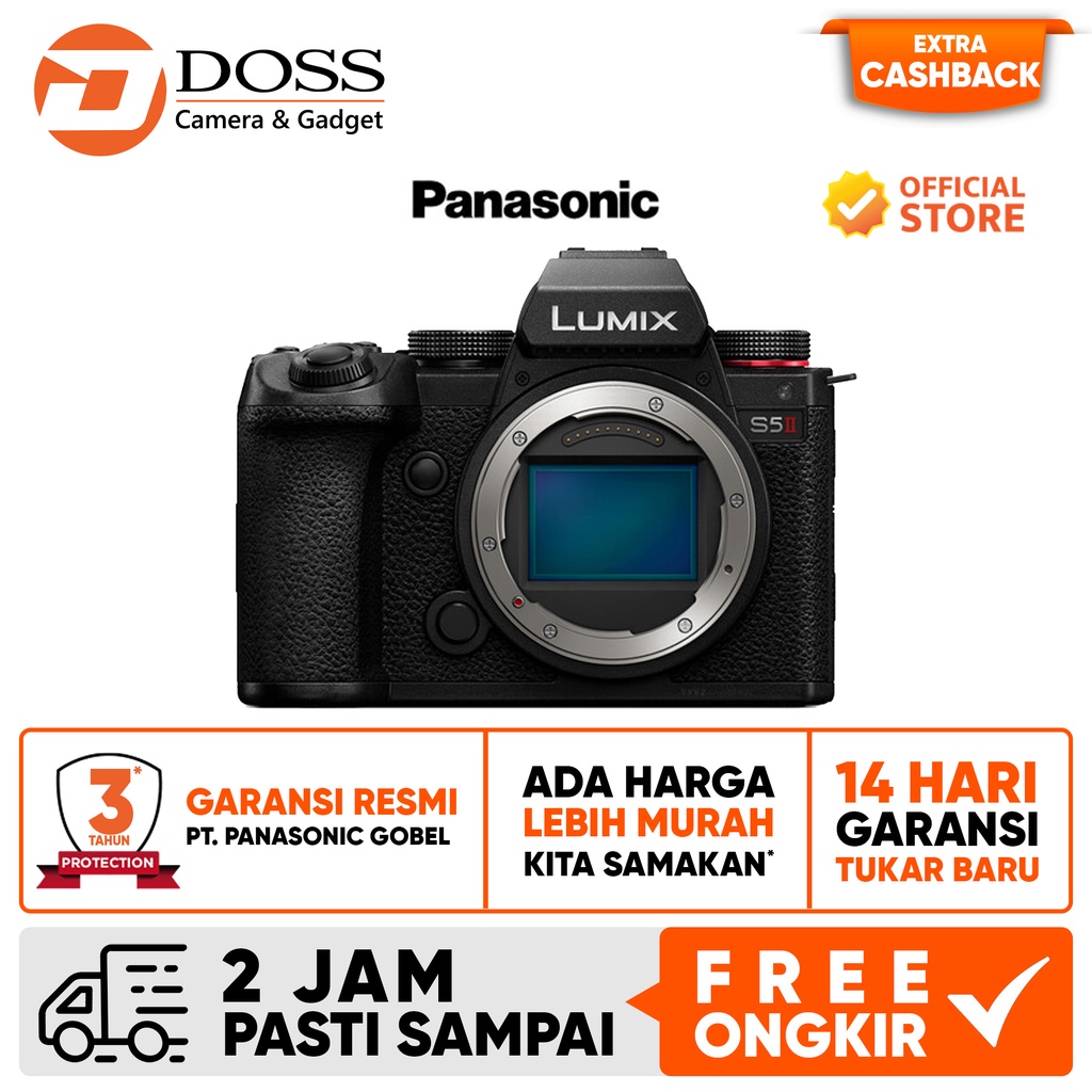 Jual Panasonic Lumix S5II Lumix S5M2 Kamera Mirrorless Body Only S5 II | Shopee Indonesia