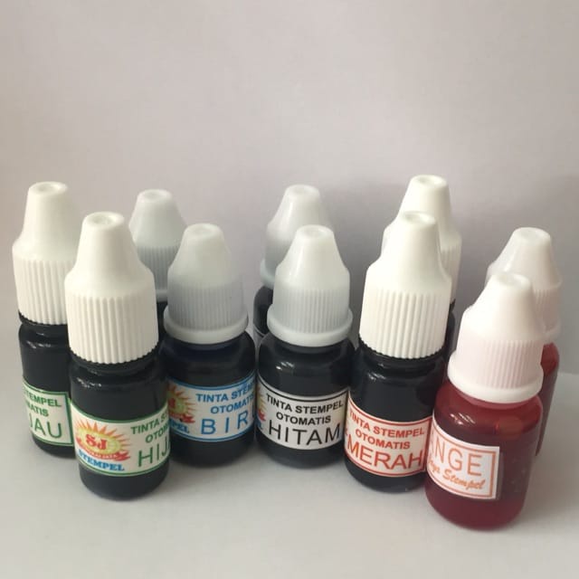 Jual tinta stempel permanen 5ml buat cup/plastik/dan tempat makanan ...