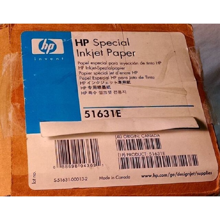 Jual HP Media Special Inkjet Paper (36" x 150ft Roll) 131g/m2 914mm x45 ...