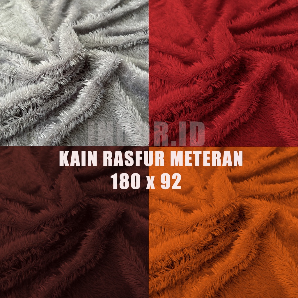 Jual Kain RASFUR BULU Terlebar Size 180x92/ Kain Rasfur Meteran ...