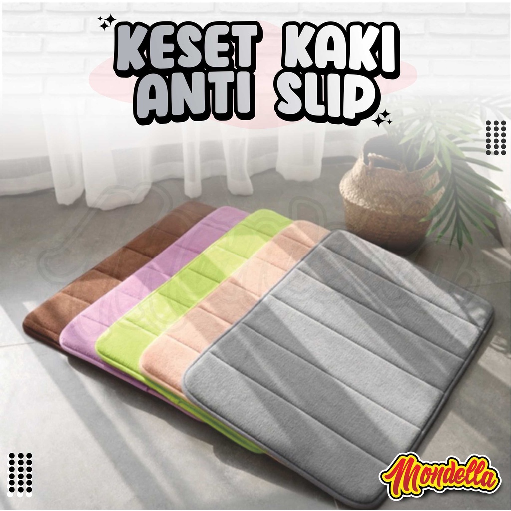 Jual Keset Kaki Anti Slip Bahan Memory Foam Menyerap Hiqh Quality Kesed ...