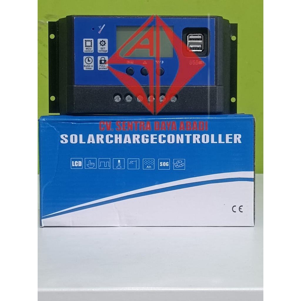 Jual Solar Charge Controller 50A Pengisi Daya Surya 12V/24v model W88-E ...
