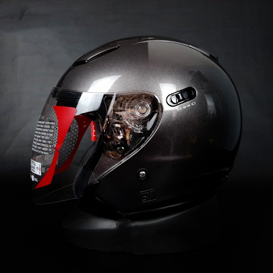 Jual HELM KYT DJ MAXI SOLID GUN METAL GLOSSY - SINGLE VISOR | Shopee ...
