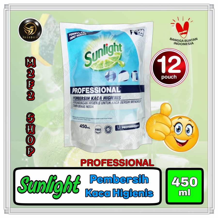 Jual Sunlight Professional Pembersih Kaca Higienis Pouch - 450 ml ...
