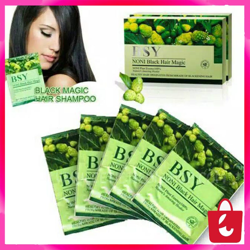 Jual Sampo Penghitam Rambut Alami BSY Noni Black Hair Magic Original ...