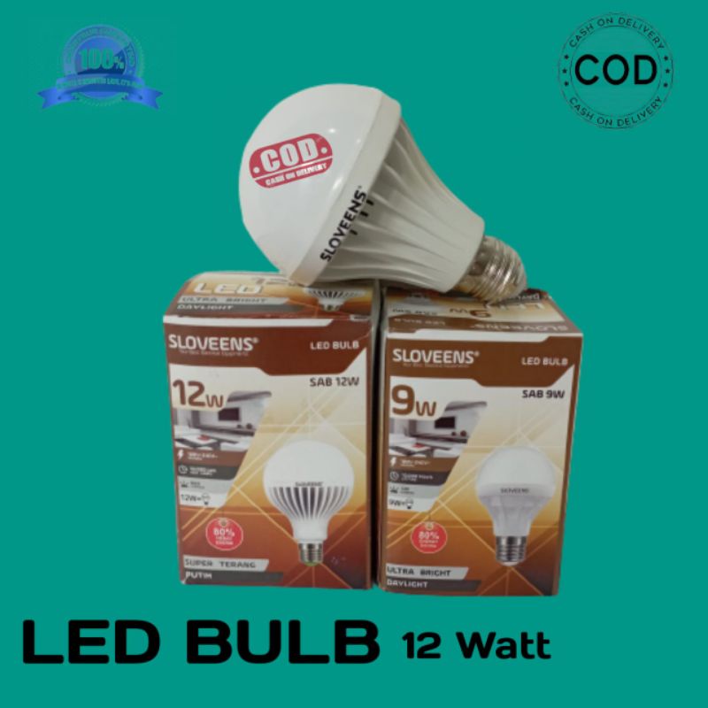 Jual LAMPU LED 12 WATT SLOVEENS LED BULB LAMPU RUMAH MURAH | Shopee Indonesia