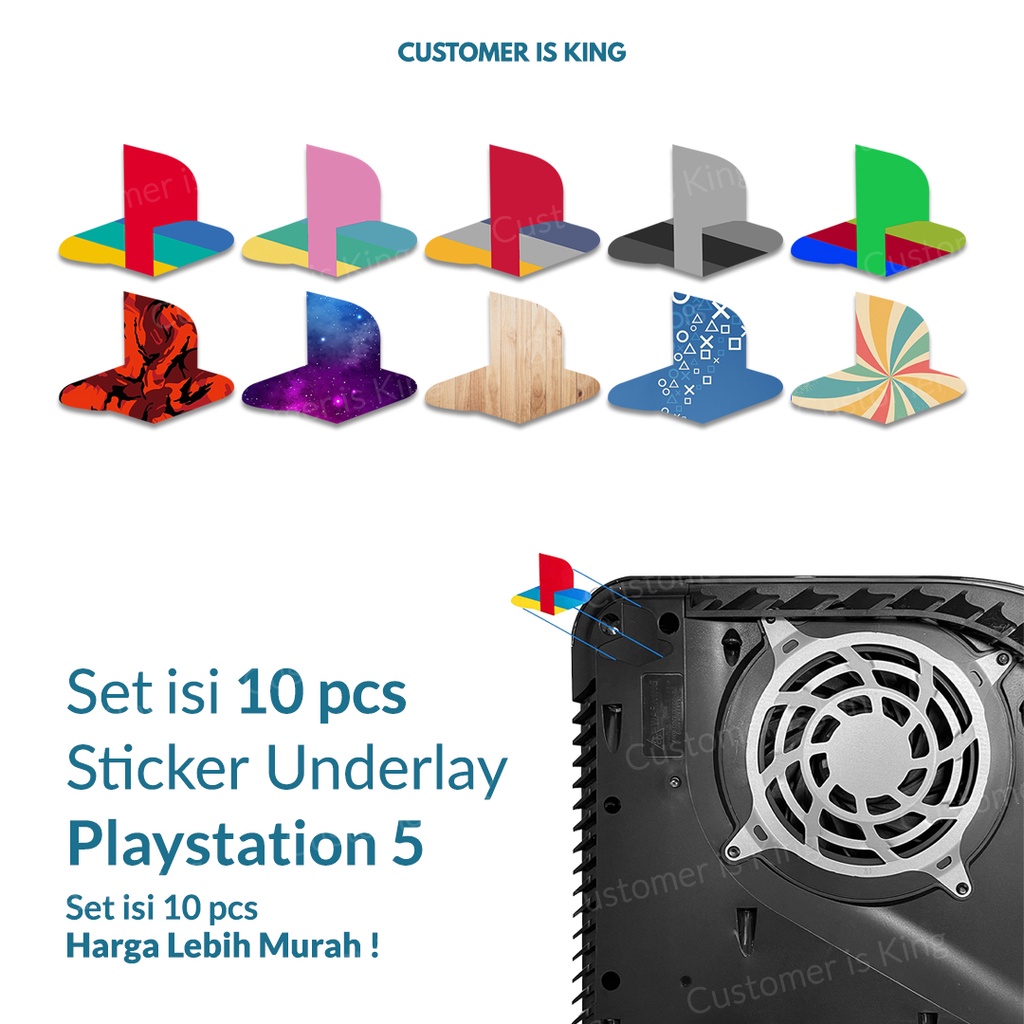 Jual 10 Pcs MIX Motif Stiker Sticker PS5 FAT | SLIM | PRO Playstation ...