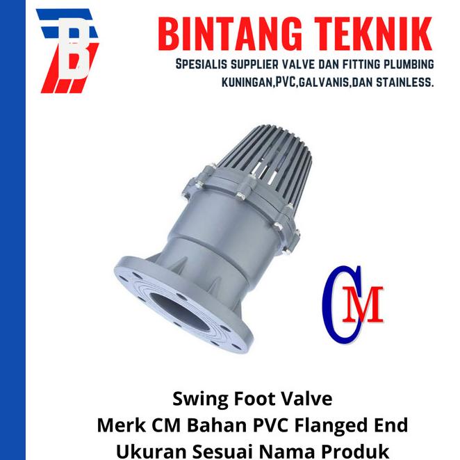 Jual Swing Foot Valve Pvc 6" Inch Cm Taiwan - Flange | Shopee Indonesia