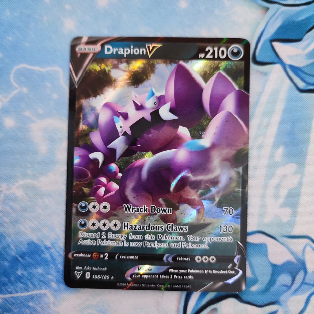 Jual pokemon english drapion v 106/185 Ultra Rare original | Shopee ...