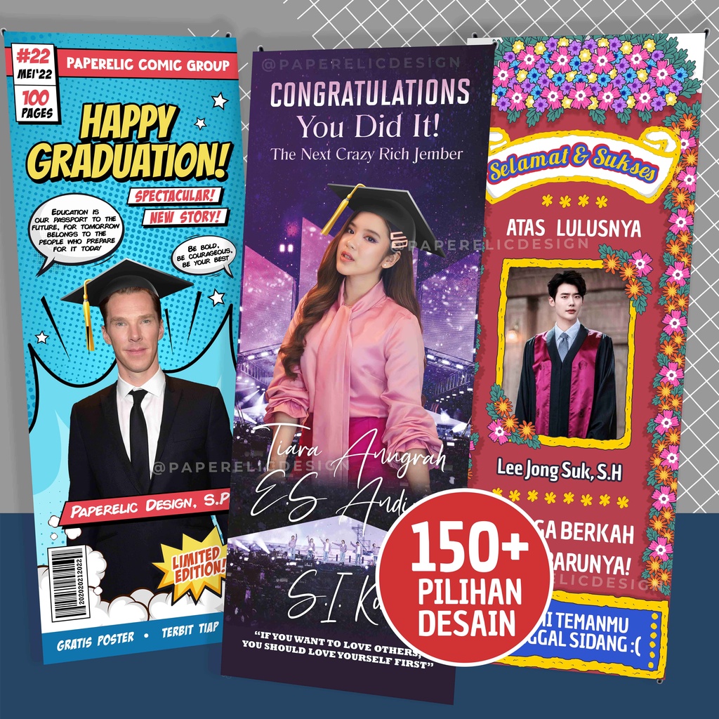 Jual Banner Wisuda Individu, XBanner Wisuda, Spanduk Wisuda, Banner ...