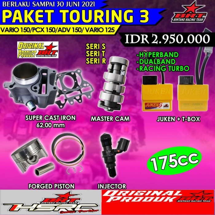 Jual New Paket Bore Up Racing Matic Brt Honda Vario 125 Pcx Adv Led Old ...