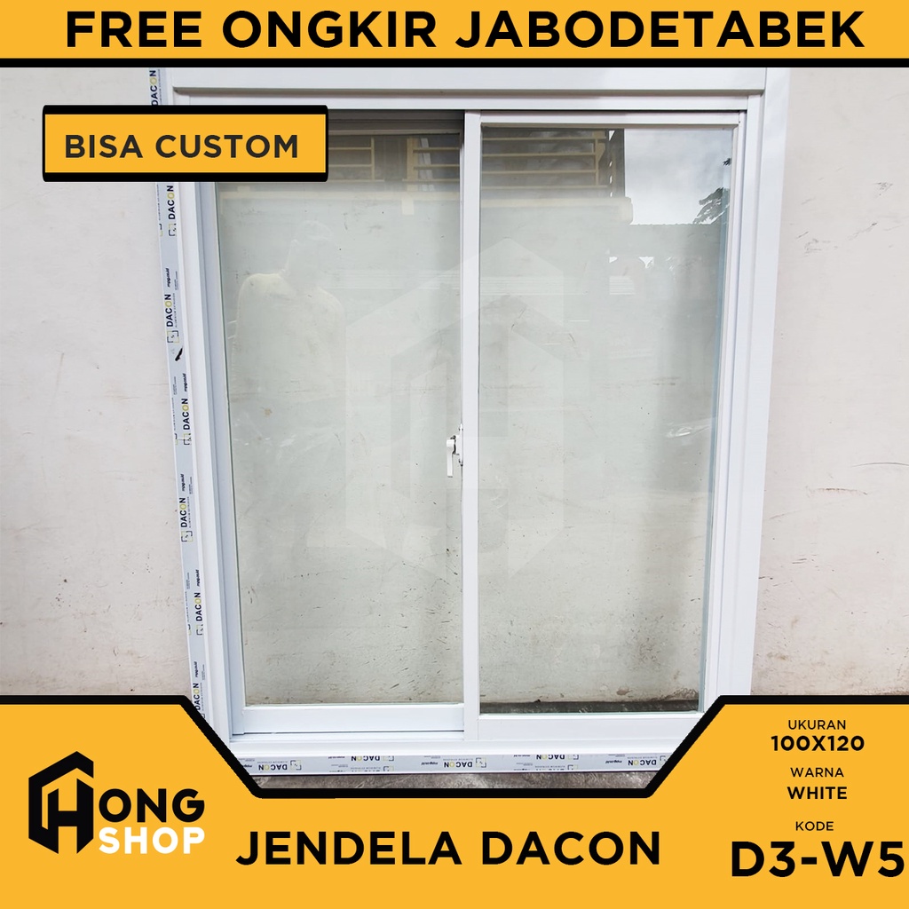 Jual Jendela Aluminium DACON 3" 100x120 Double Sliding | Shopee Indonesia