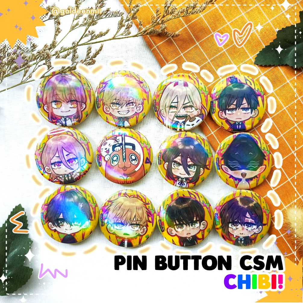 Jual [READY STOCK] CSM - Pin Button CHIBI Chainsaw Man Pins Pin Anime ...