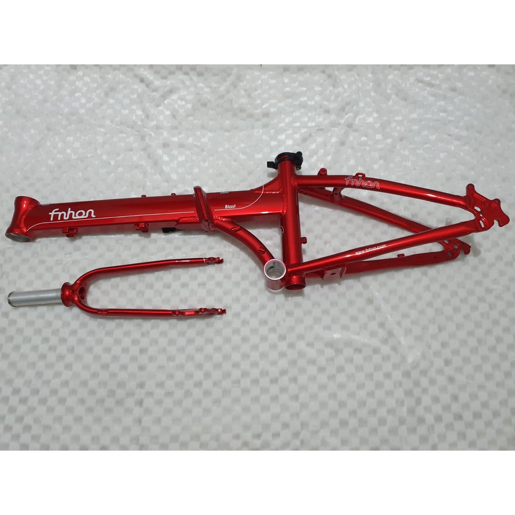 Jual Frame FNHON BLAST Merah Metalic Discbrake 20 22 inch | Shopee ...