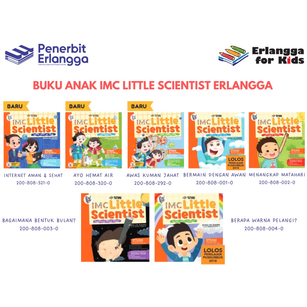Jual BUKU CERITA ANAK IMC LITTLE SCIENTIST ERLANGGA FOR KIDS -ERLANGGA ...