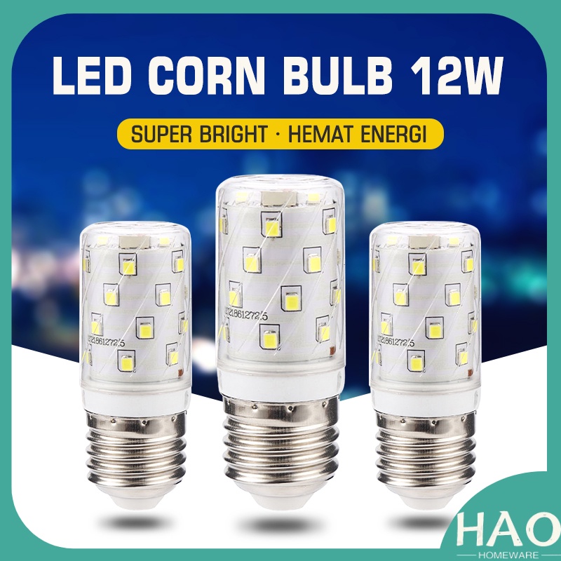 Jual LED Corn Bulb 12 Watt LED SMD Lamp Light E27 / Lampu Jagung Cahaya Putih | Shopee Indonesia