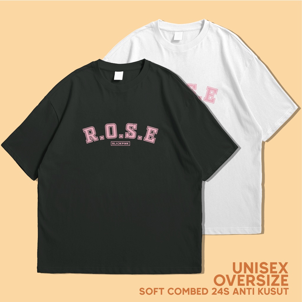Jual KAOS OVERISZE BLACKPINK ROSE album COMBED 24s PREMIUM UNISEX | Shopee Indonesia
