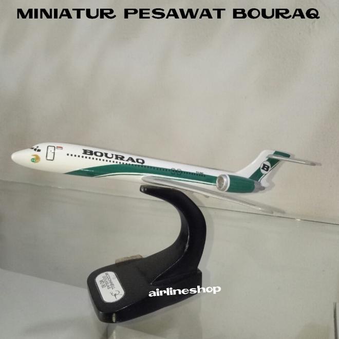 Jual Miniatur Pesawat Bouraq Mcdonnell Douglas Md 90 | Shopee Indonesia