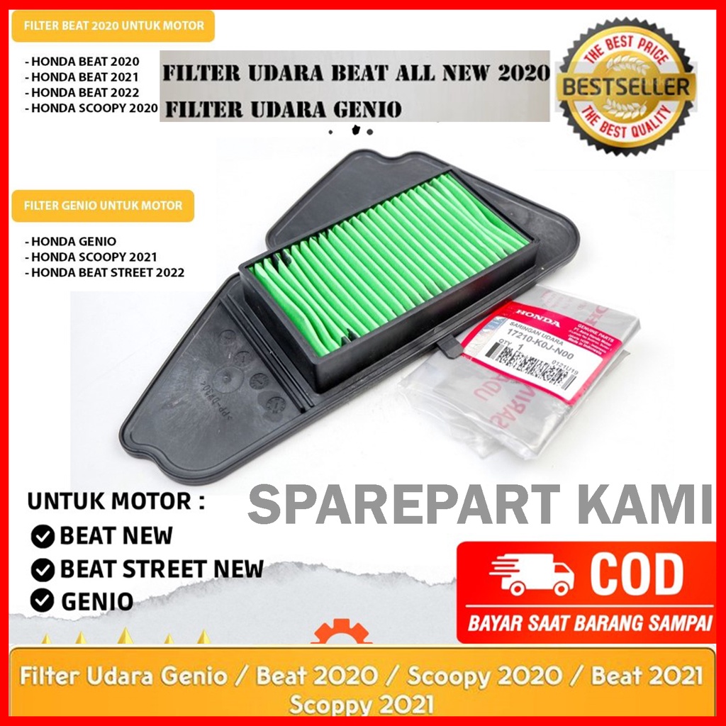 Jual FILTER UDARA SARINGAN UDARA GENIO BEAT LED 2020-2022 SCOOPY 2018 ...