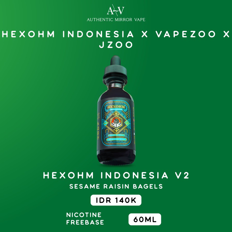 Jual Hexohm V2 Sesame Raisin Bagels 60ML by Hexohm Indonesia x Zoo - LF ...